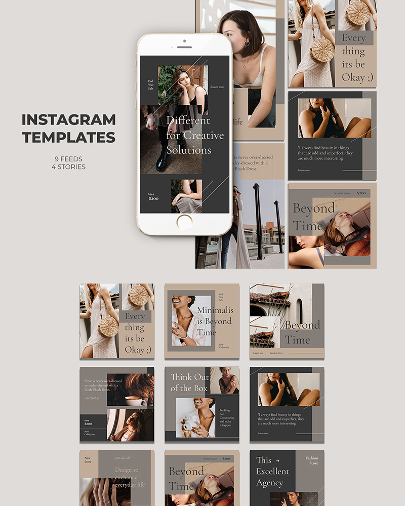 Beyond Time Instagram Templates for Social Media