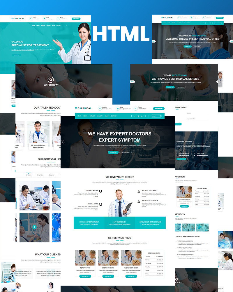 Gmadical - Medical & Health Service HTML5 Website Template