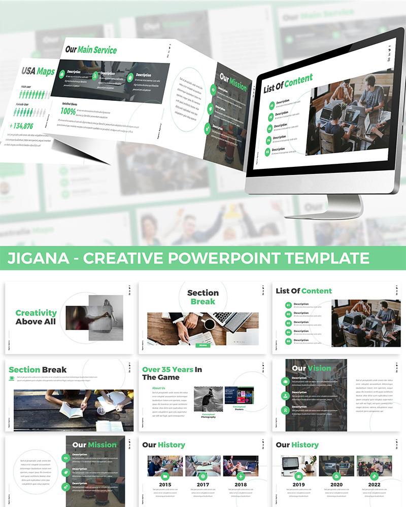 Jigana - Creative Agency PowerPoint template