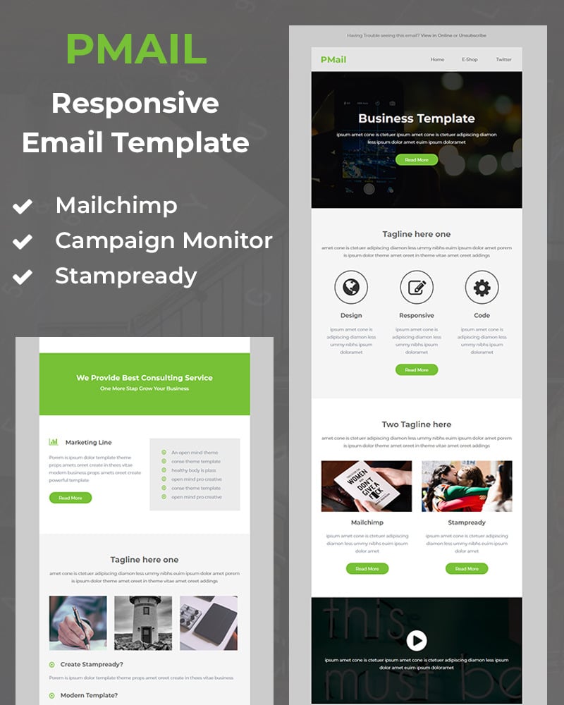 Pmail - Responsive Email Newsletter Template