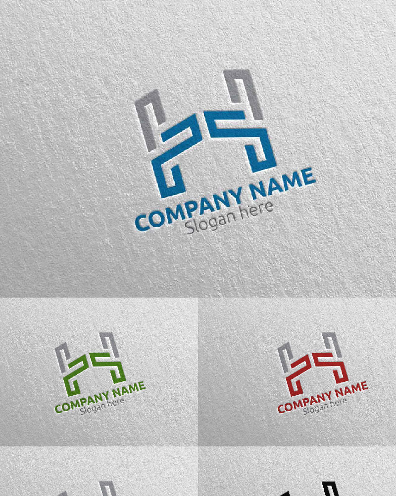 Letter H Design 40 Logo Template #97580 - TemplateMonster