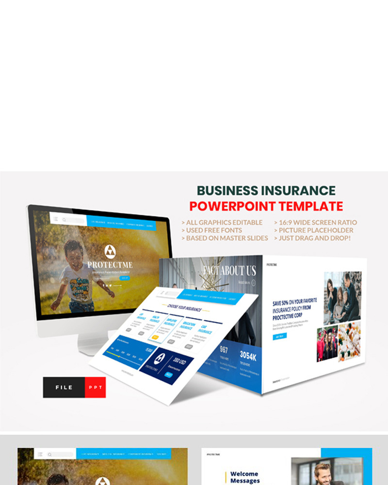 Insurance - Business Consultant PowerPoint template