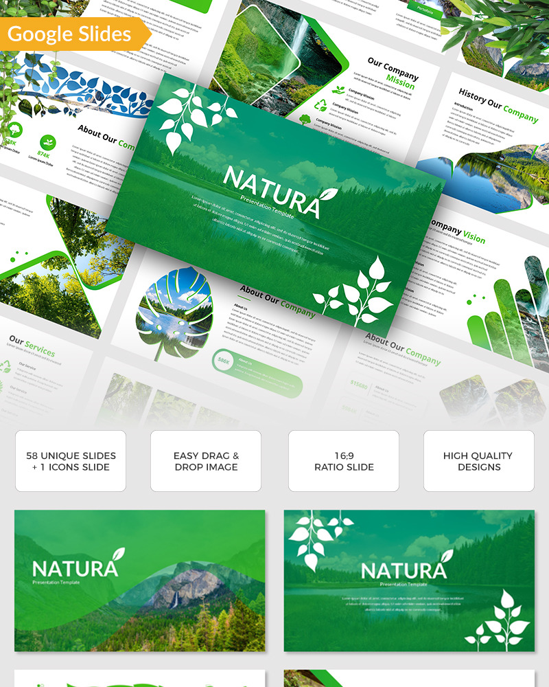 Natura – Nature Google Slides #97607 - TemplateMonster