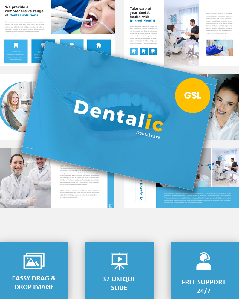Dentalic - Dental Care Google Slides - TemplateMonster
