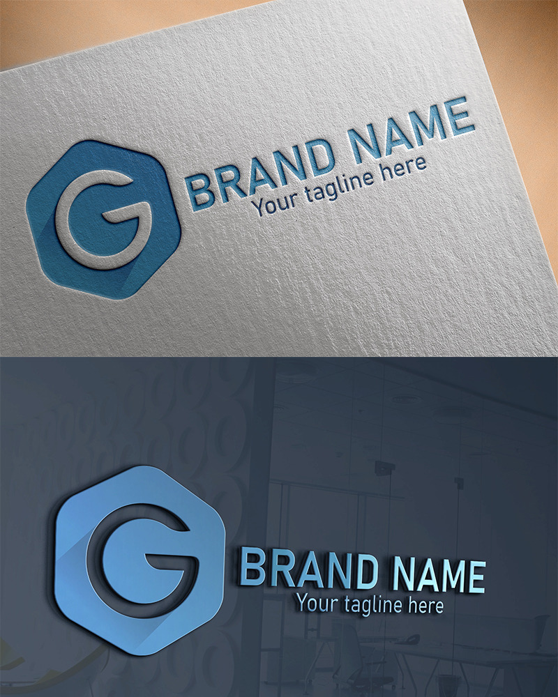 G Letter Design Logo Template #97789 - TemplateMonster