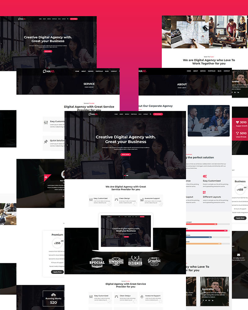 Maxz - Corporate Responsive WordPress Theme - TemplateMonster