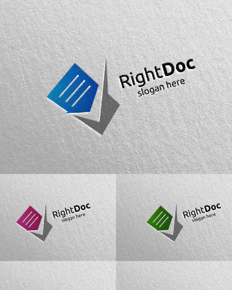 Document Sheets Logo Template #97854 - TemplateMonster