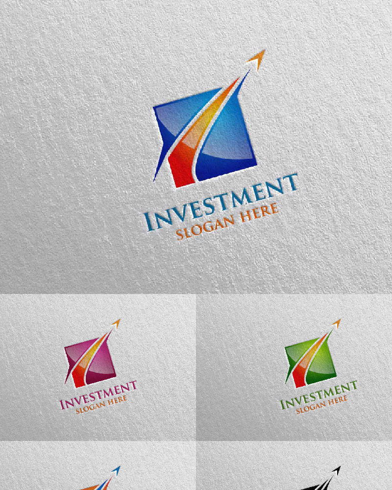 Investment Marketing Financial 7 Logo Template