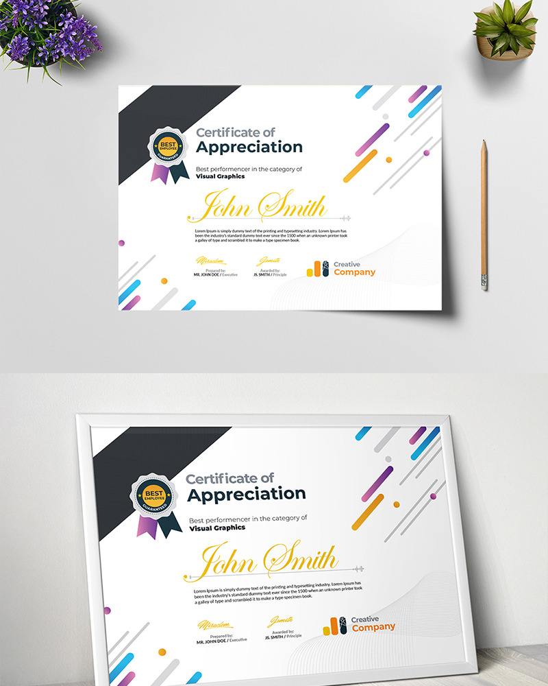 Certificate - Corporate Identity Template - TemplateMonster