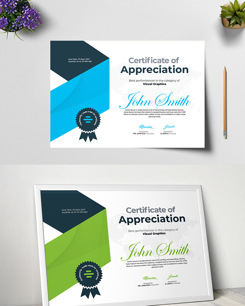 Certificate - Corporate Identity Template - TemplateMonster