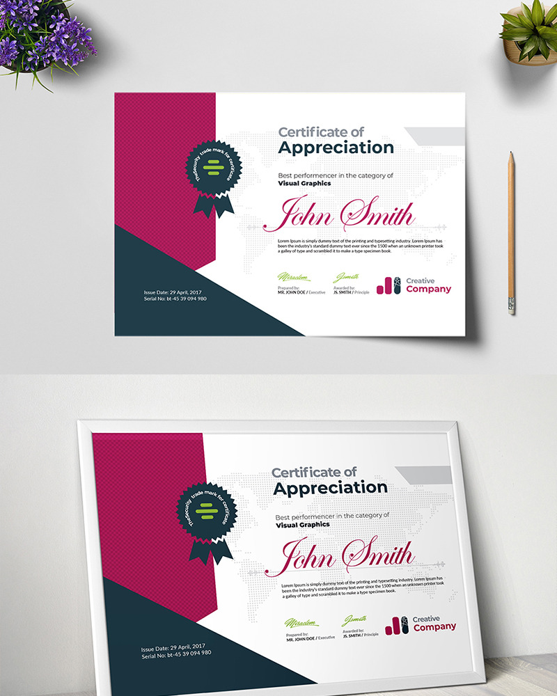 Certificate - Corporate Identity Template - TemplateMonster