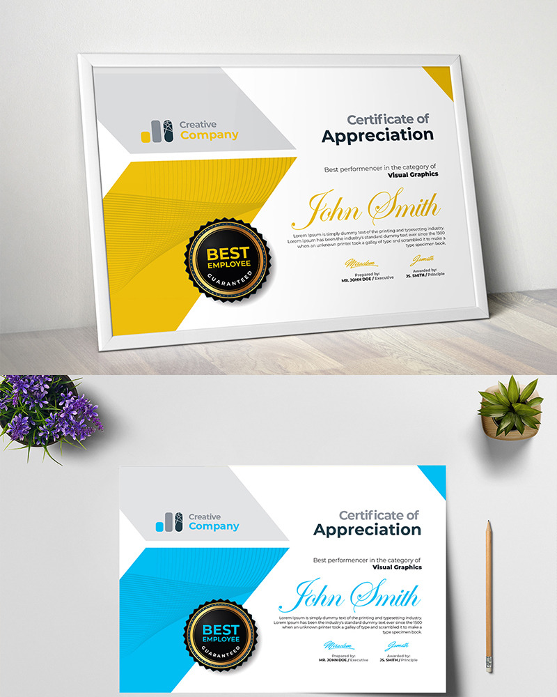 Certificate - Corporate Identity Template - TemplateMonster