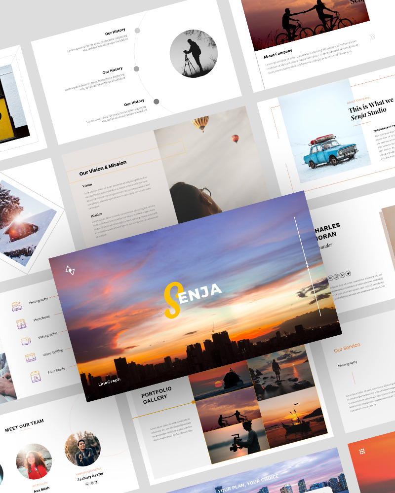 Senja Creative Template Google Slides Templatemonster