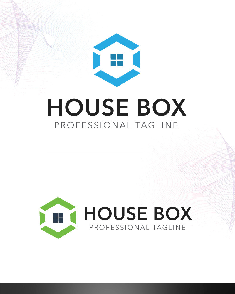 House Box Logo Template #98181 - TemplateMonster