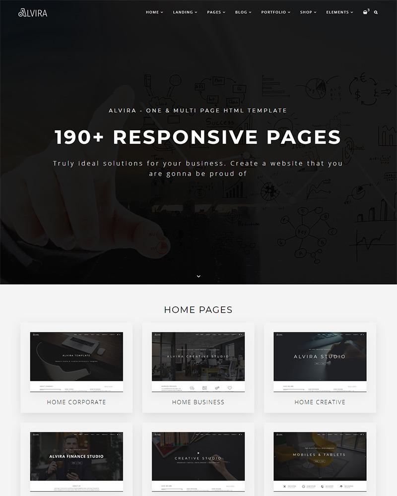 Alvira - One and Multi Page HTML Website Template