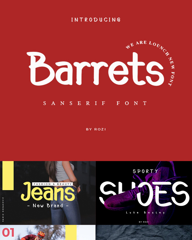 Barrets Font #98287 - TemplateMonster