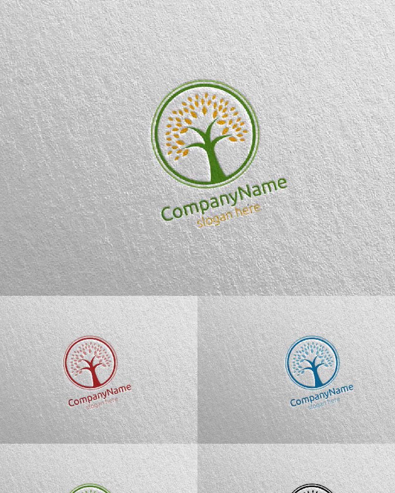 Tree Digital Financial Investment 2 Logo Template