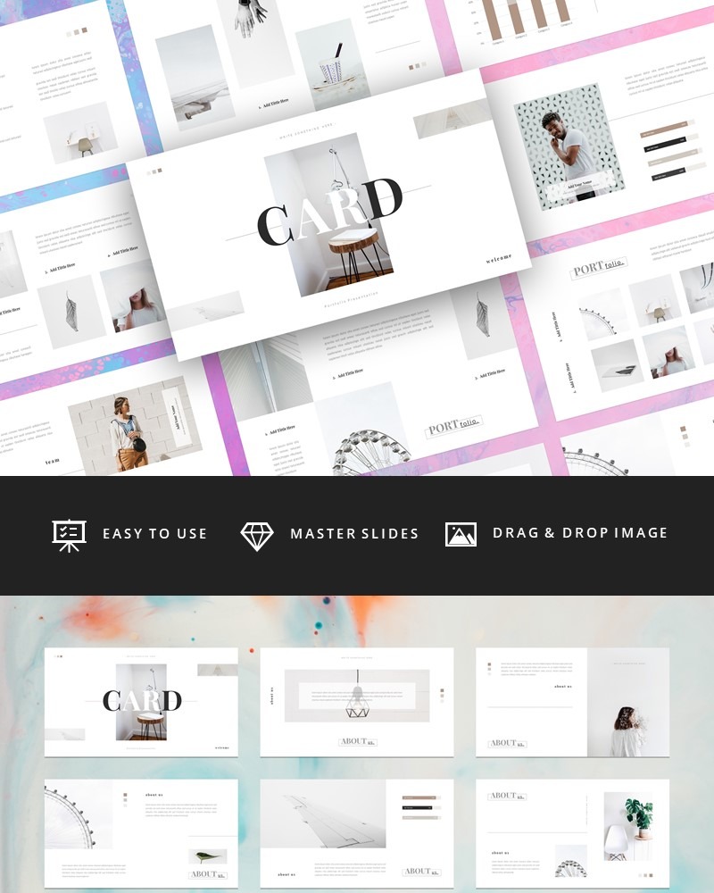 Card - Portfolio Template Google Slides - TemplateMonster