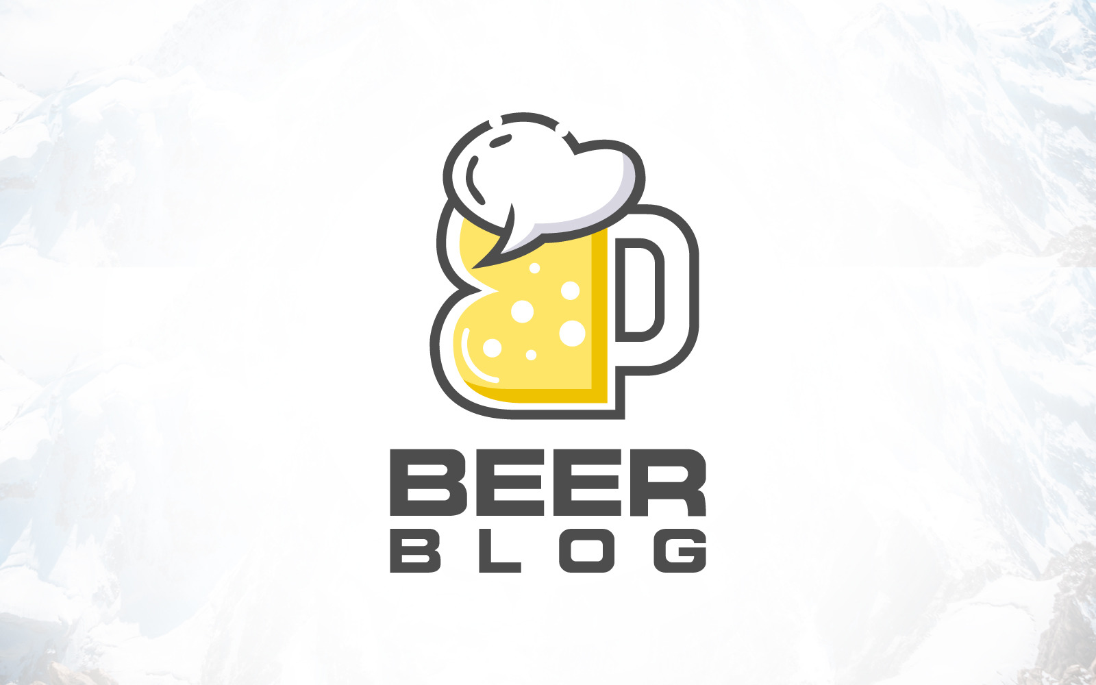 Creative Social Beer Blog Logo Design - TemplateMonster
