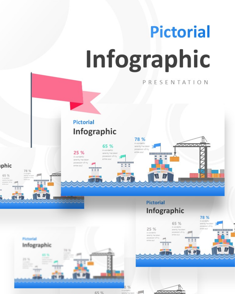 Cargo Ship for Logistics Delivery Presentation PowerPoint template