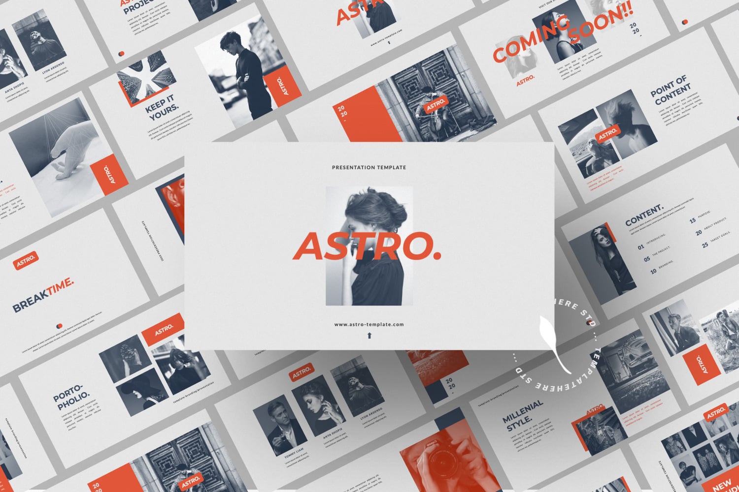 ASTRO PRESENTATION PowerPoint template - TemplateMonster
