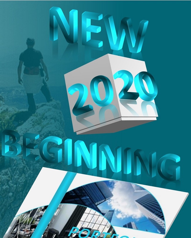New Beginning 2020 PowerPoint Template #98727