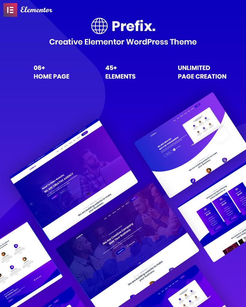 Prefix - Creative Responsive WordPress Theme