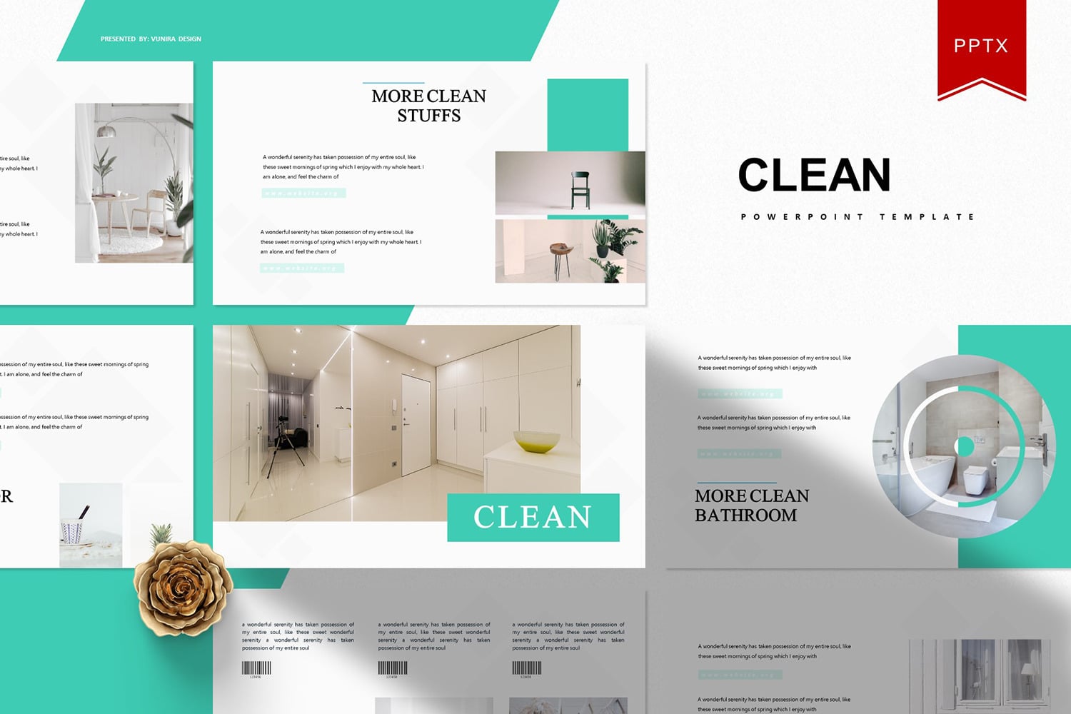 Clean | PowerPoint template #98835 - TemplateMonster