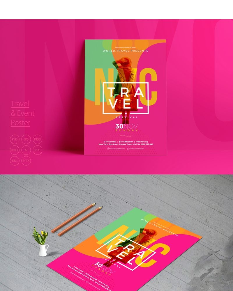 Travel & Event Poster - Corporate Identity Template