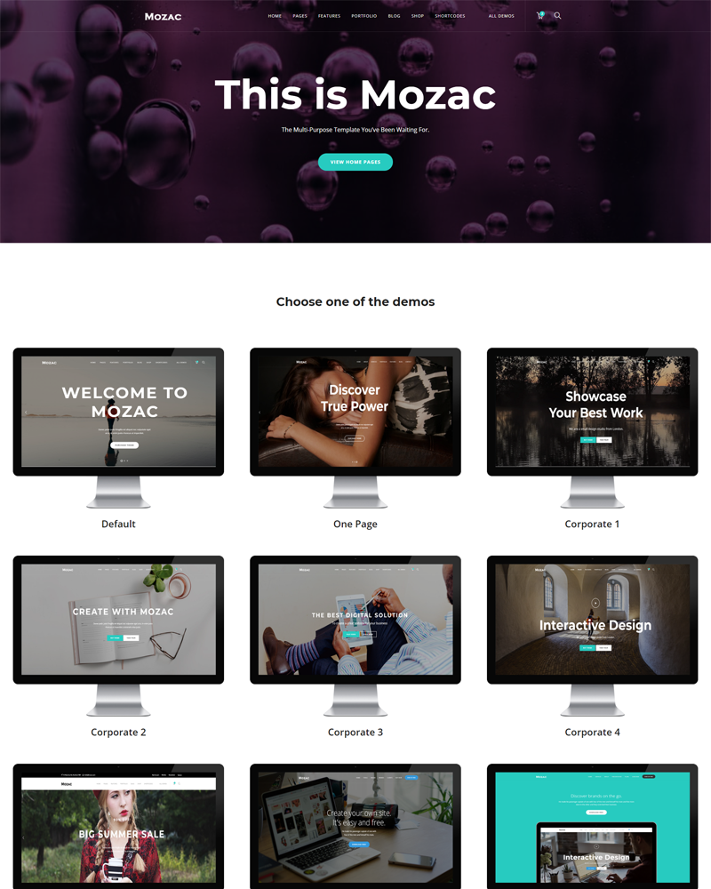 Mozac - Multipurpose HTML5 Website Template - TemplateMonster