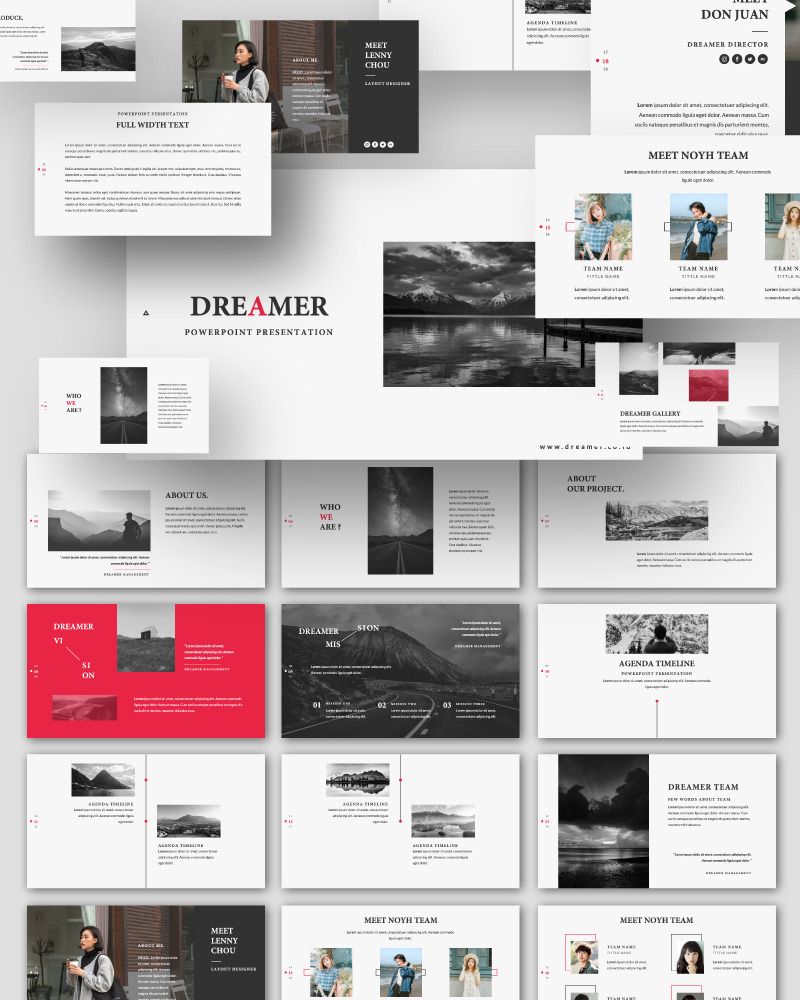 DREAMER PowerPoint template #99371 - TemplateMonster