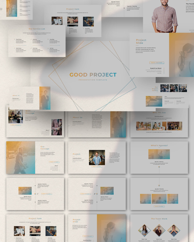 GOOD PROJECT Presentation PowerPoint template