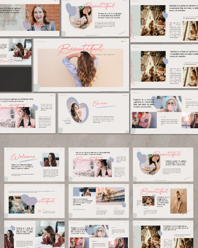 Bella presentazione PowerPoint Template - TemplateMonster