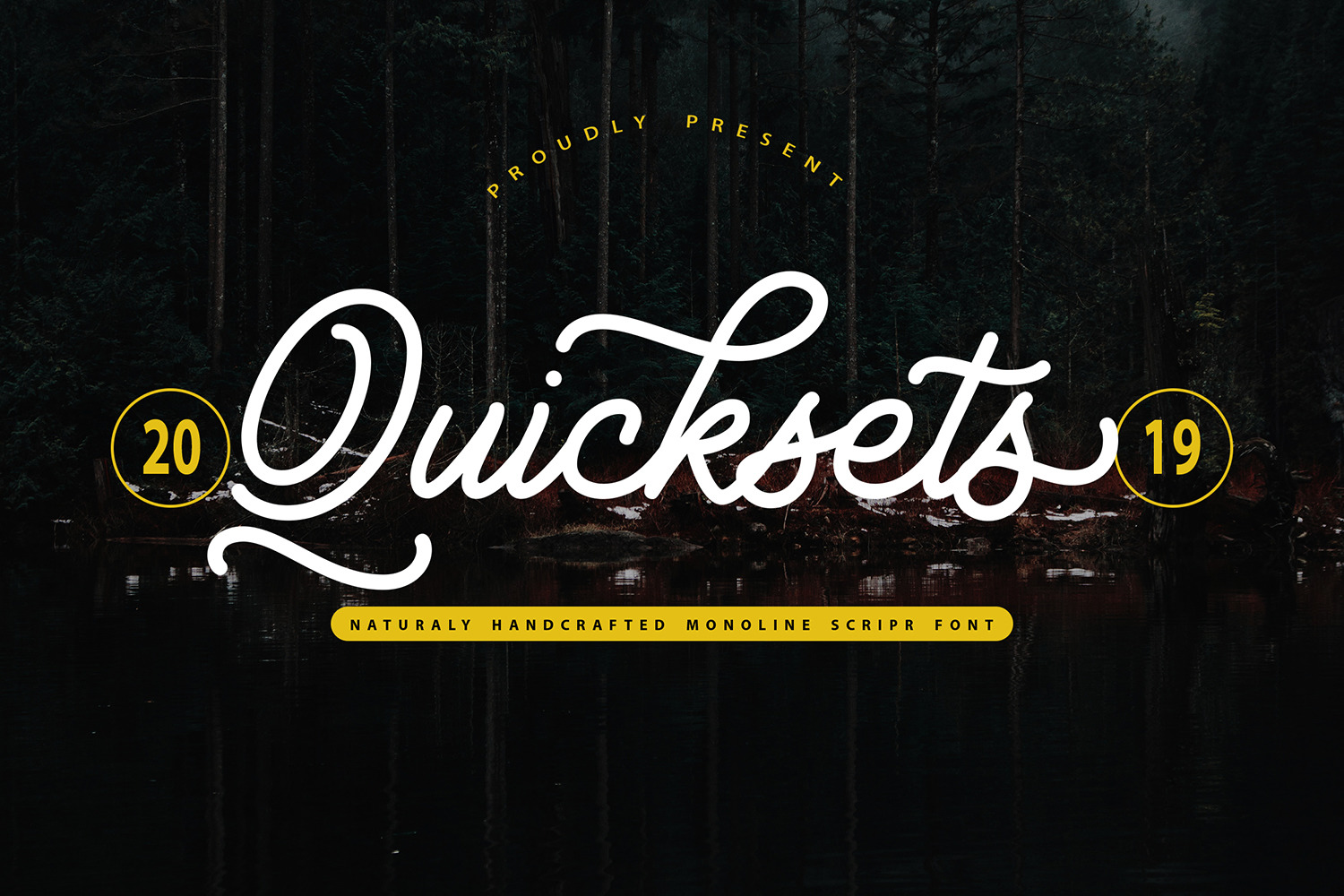 QuickSets | Handcrafted Monoline Cursive Font