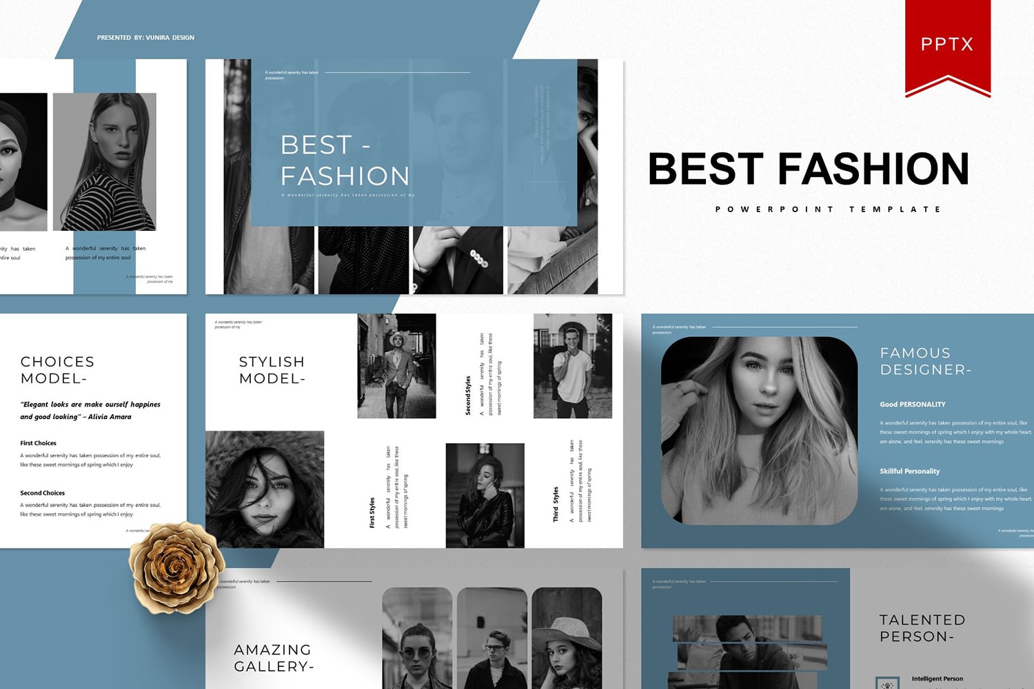 Best Fashion | PowerPoint template #99598 - TemplateMonster