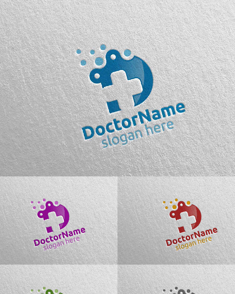 Doctor Cross Medical Hospital Design 26 Logo Template