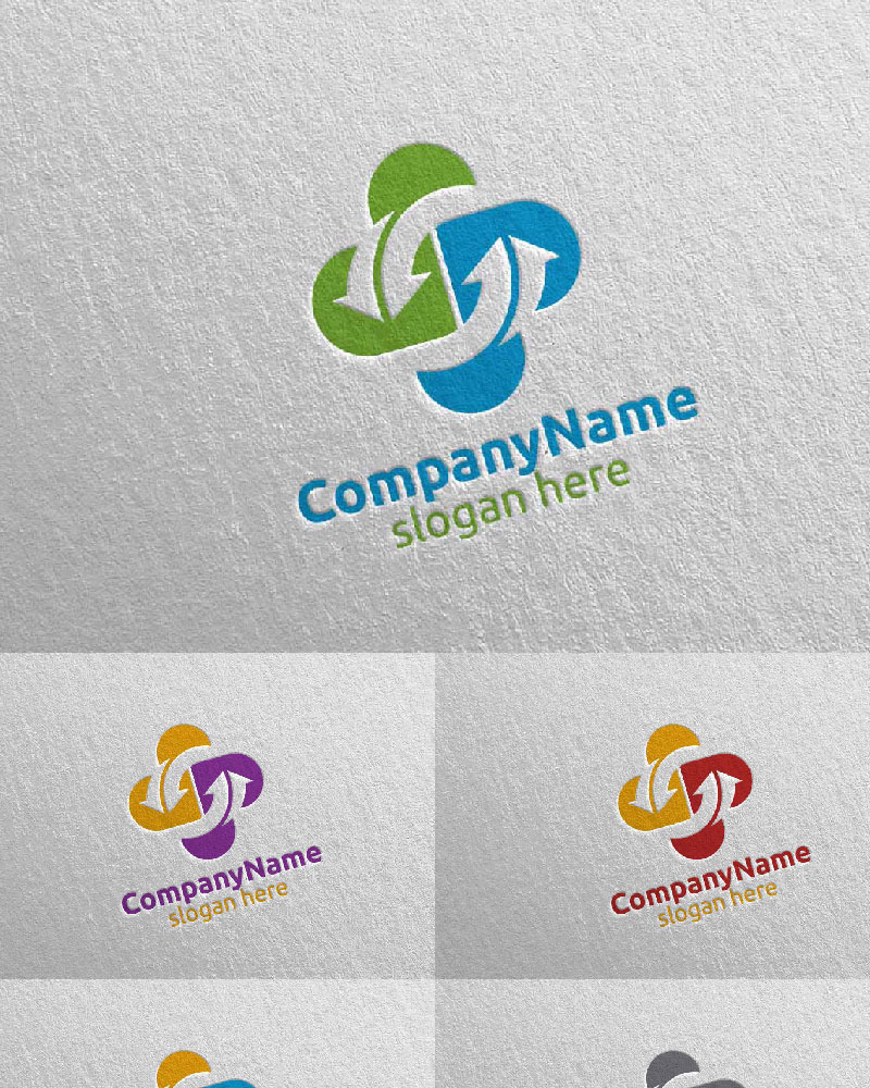 Pill Cross Medical Hospital 8 Logo Template - TemplateMonster