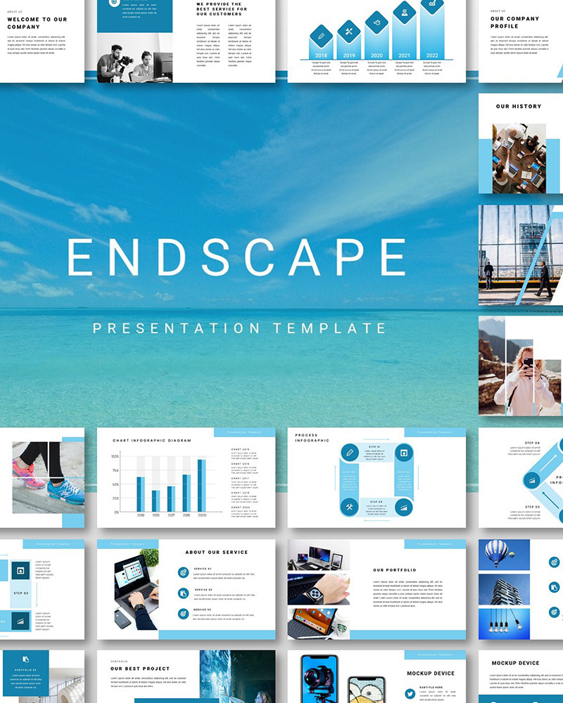 Endscape - PowerPoint template #99792 - TemplateMonster
