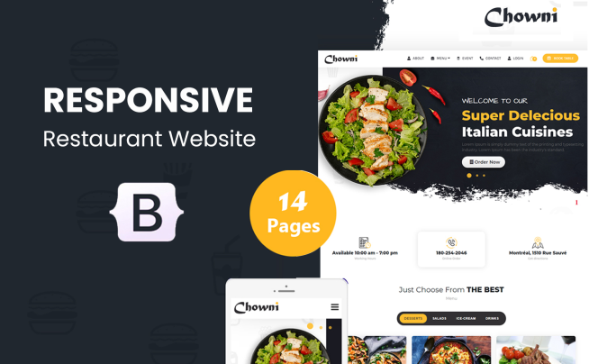 HTML Website Templates for Food Websites 🍜 Monster ONE