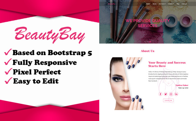 HTML Website Templates for Beauty Websites 💇 Monster ONE