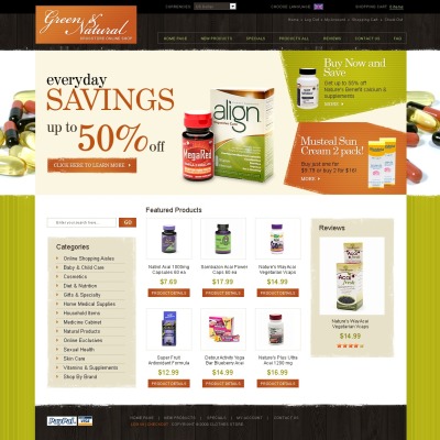 Nutrition Store Templates | TemplateMonster