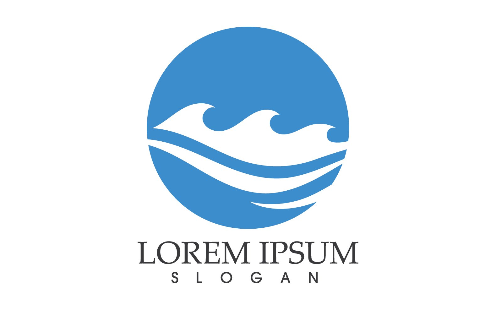 Wave Water Beach Logo Design Vector V30 Tema de Logotipo №257944