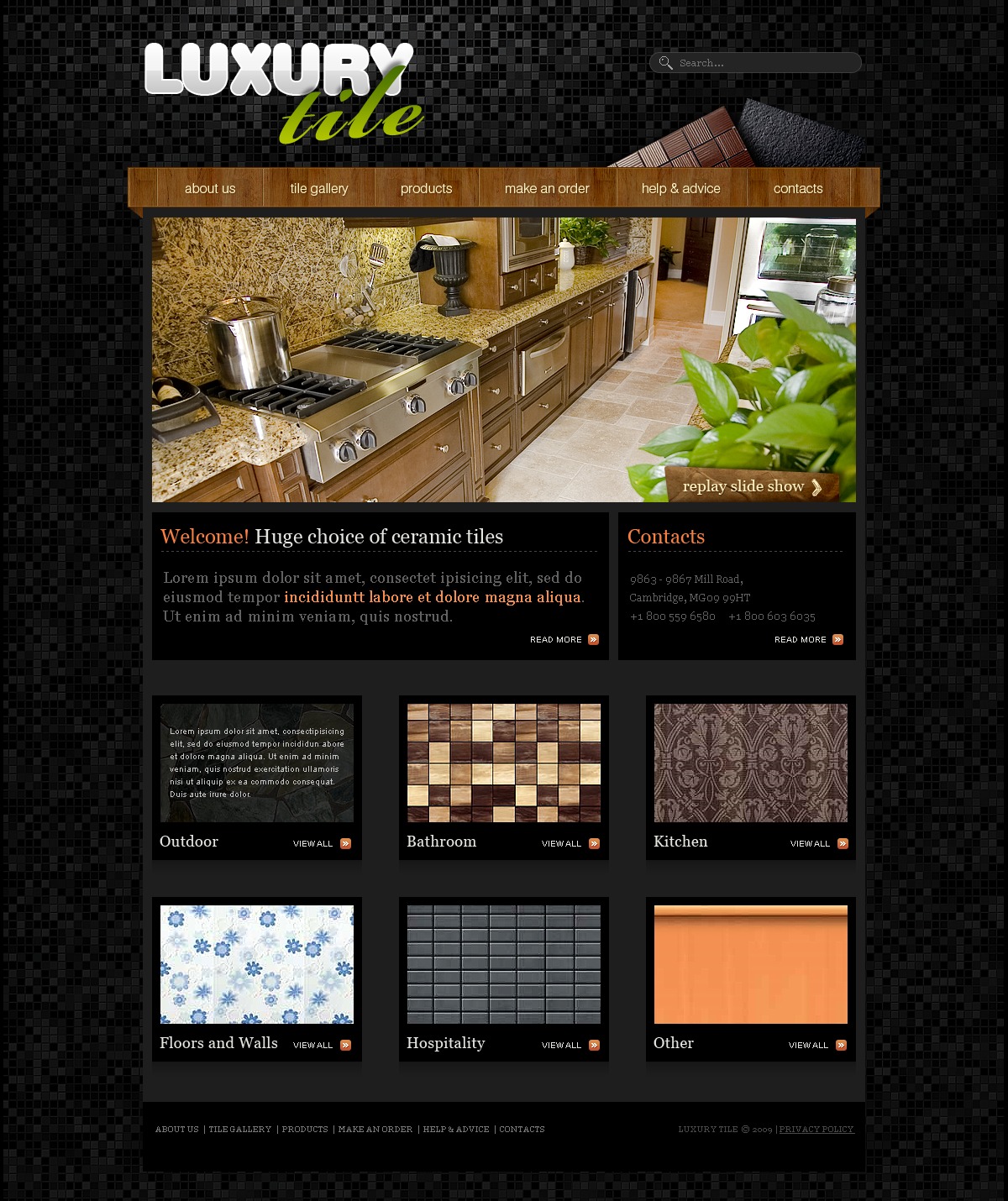 Home Decor Website Template 26409