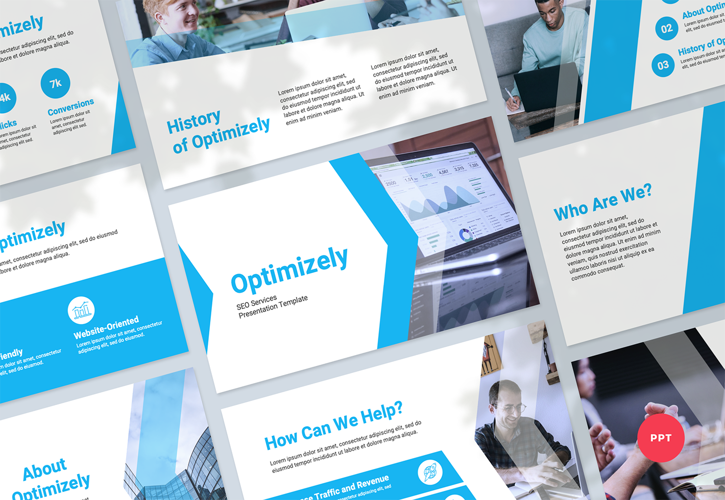 SEO Services Presentation PowerPoint Template