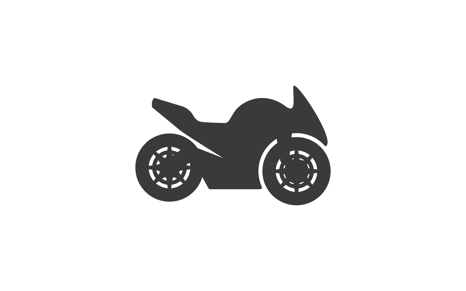 Vettore di disegno dell'icona di logo di moto sport