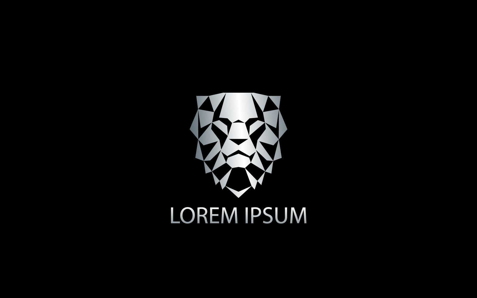 Design creativo e minimalista del logo del leone