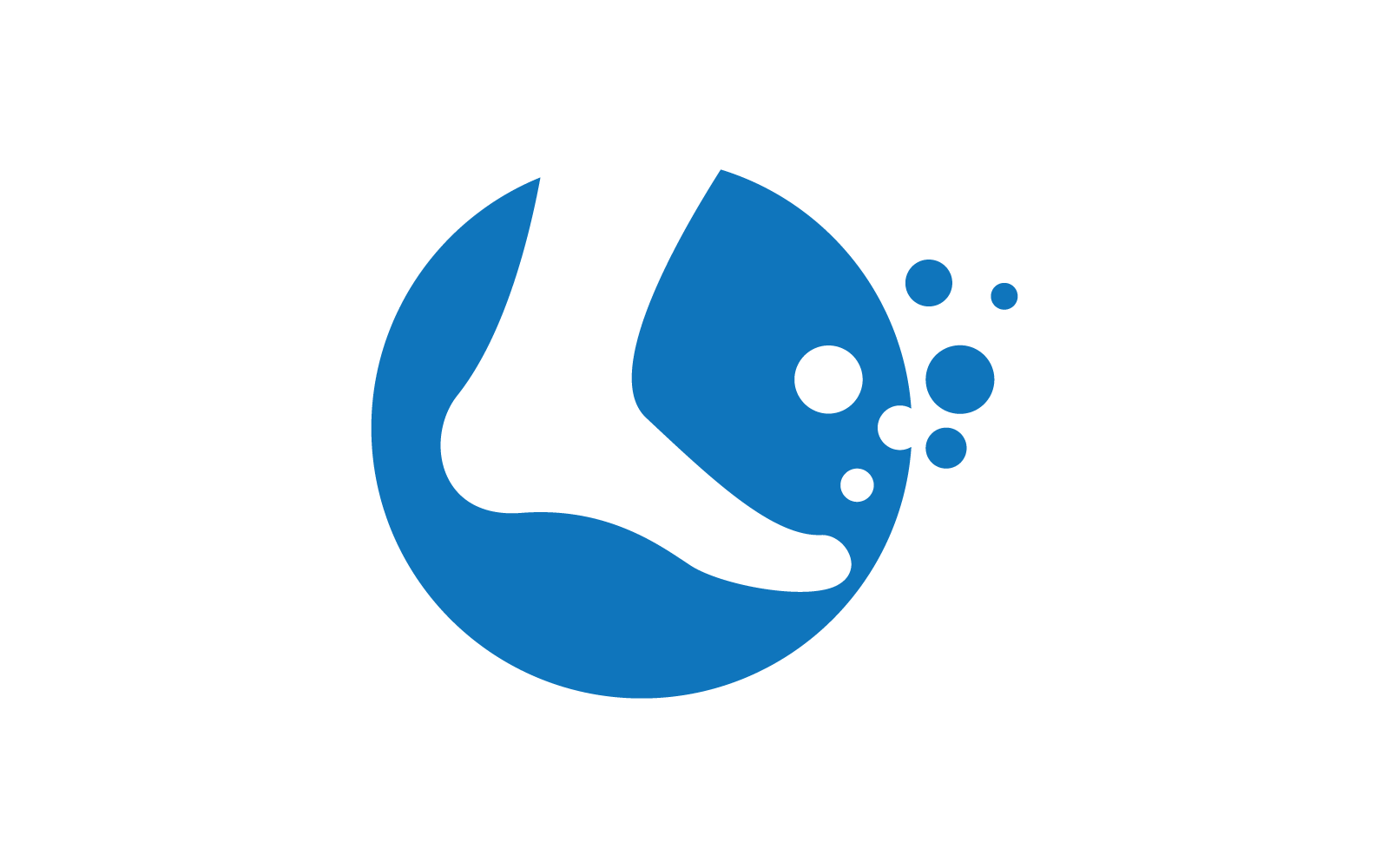 Design plat de pied logo illustration vectorielle