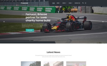 Best Car Racing Website Templates | Car Racing HTML Templates