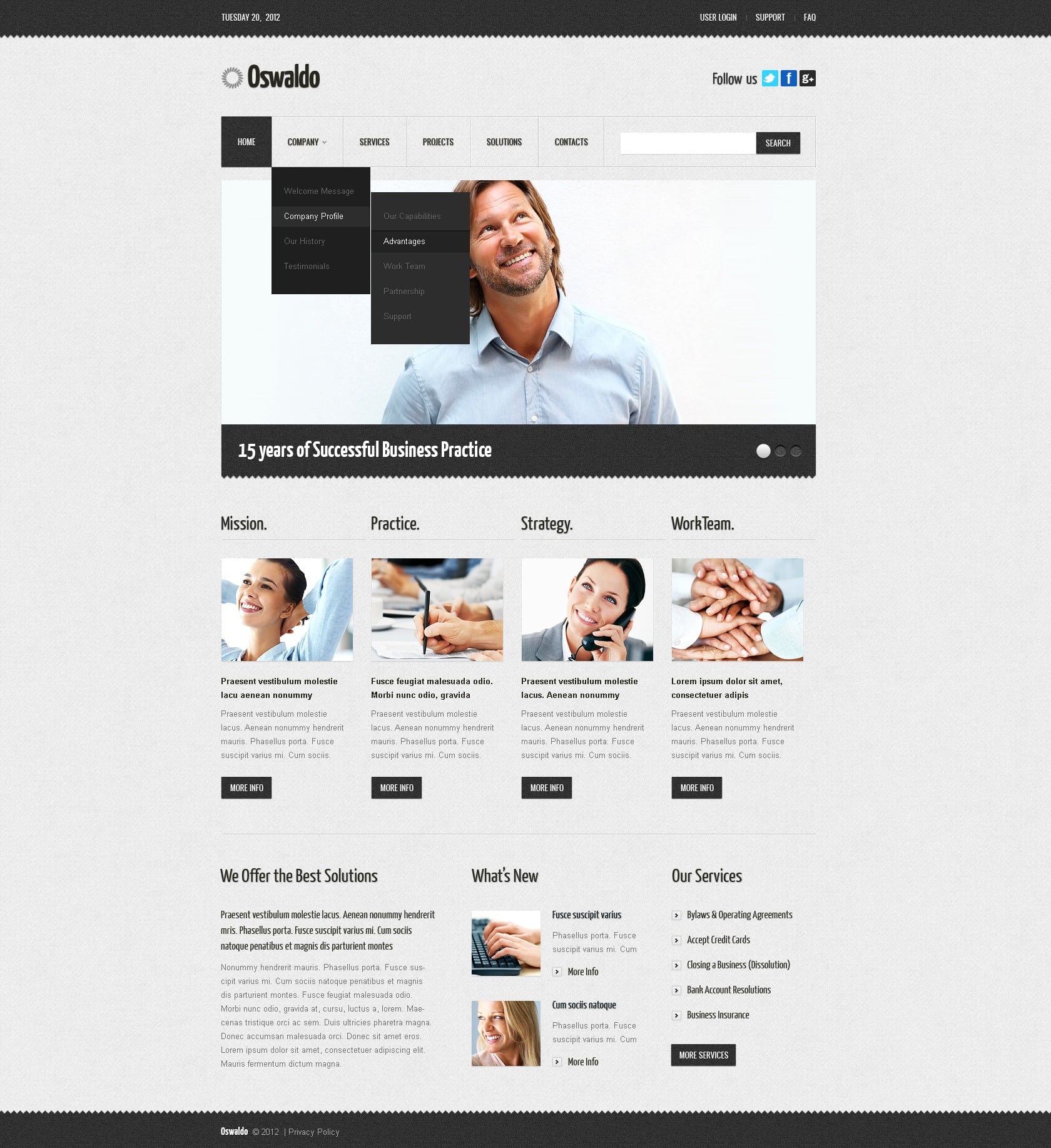 Business Website Template #37506