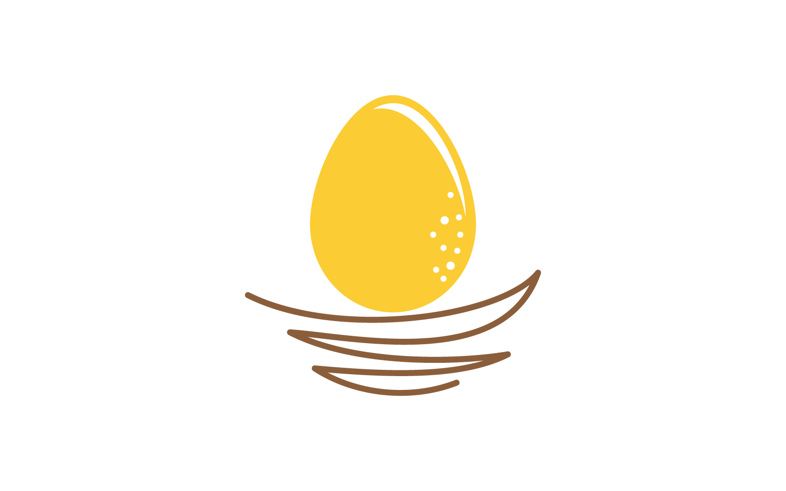 Ei Illustration Logo Vektor flaches Design - TemplateMonster